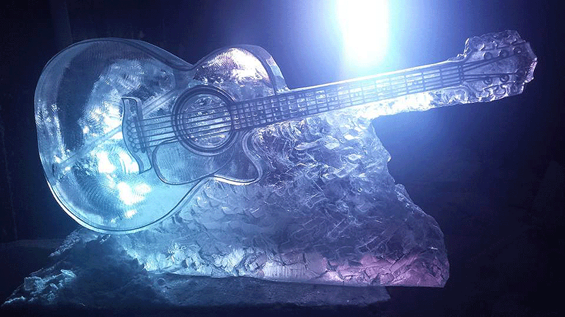 Acoustic Guitar-1 | Passion For Ice - Ice Sculpture and Ice Luge ...