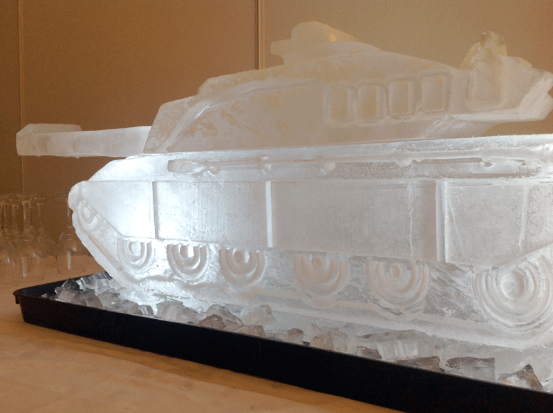 Challenger Tank | Passion For Ice - Ice Sculpture and Ice Luge Specialists