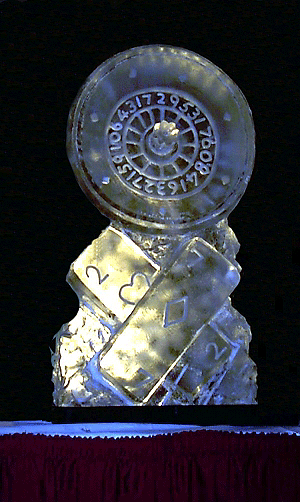 Roulette Wheel | Passion For Ice - Ice Sculpture and Ice Luge Specialists